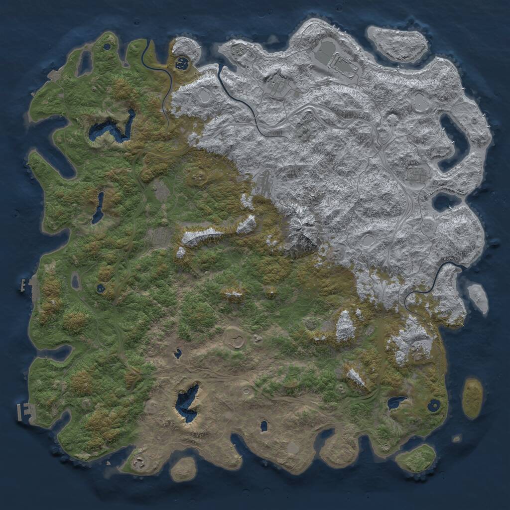 Procedural Map :: Rust Map :: Just-Wiped