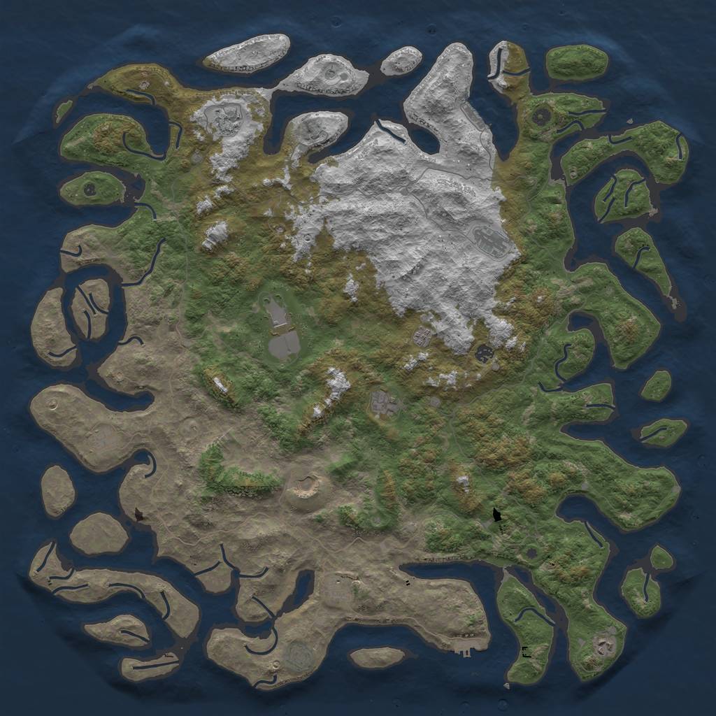 Procedural Map :: Rust Map :: Just-Wiped