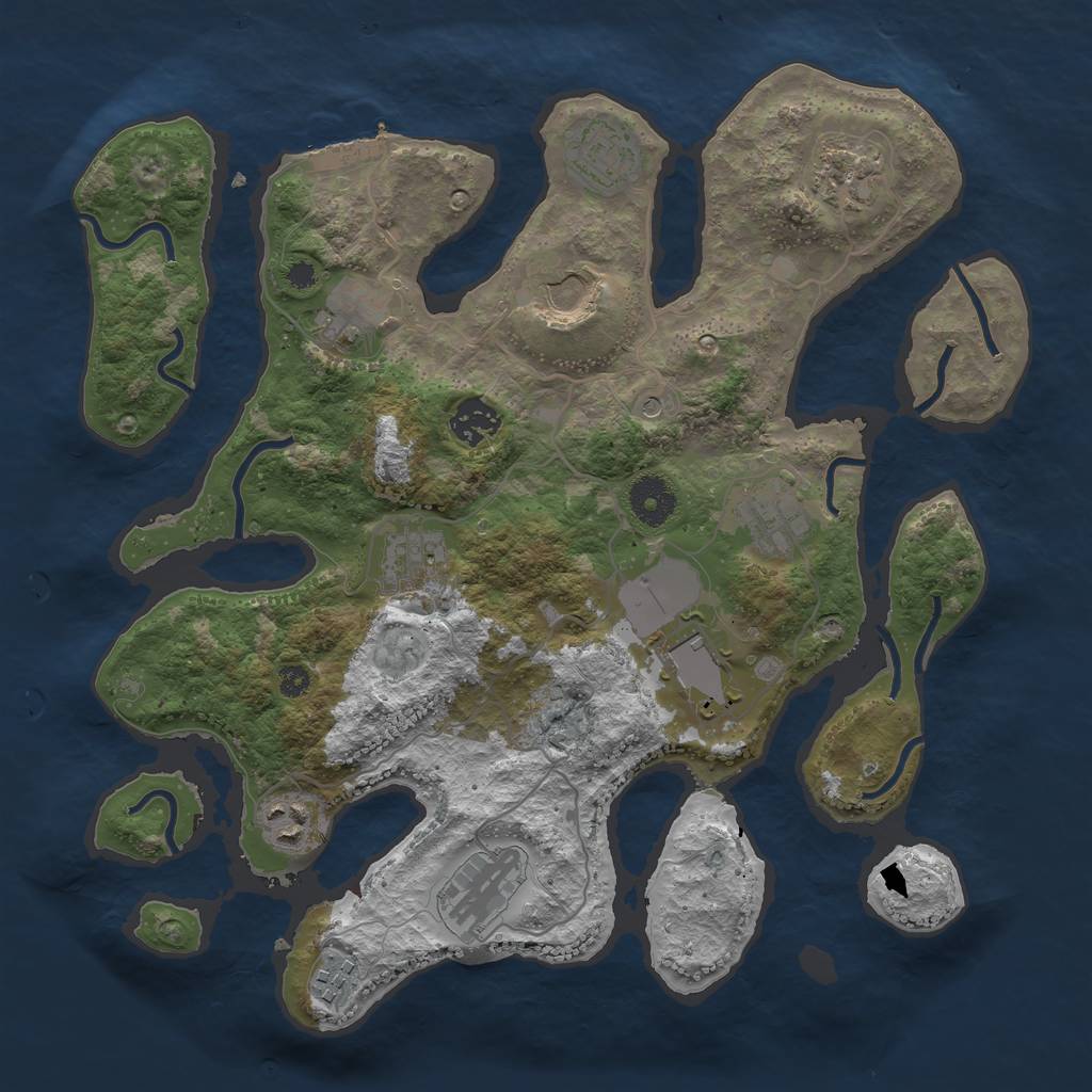 Procedural Map :: Rust Map :: Just-Wiped