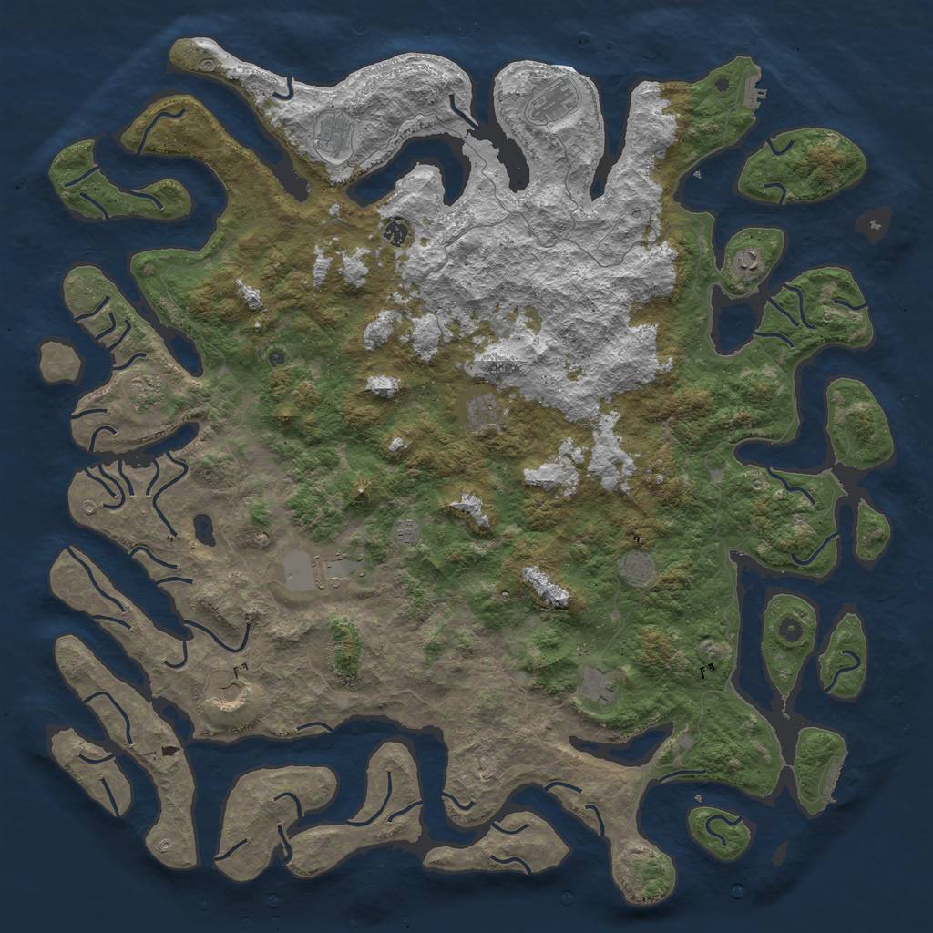 Procedural Map :: Rust Map :: Just-Wiped