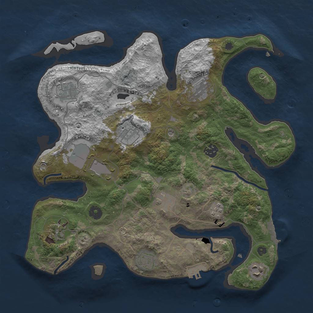 Procedural Map :: Rust Map :: Just-Wiped