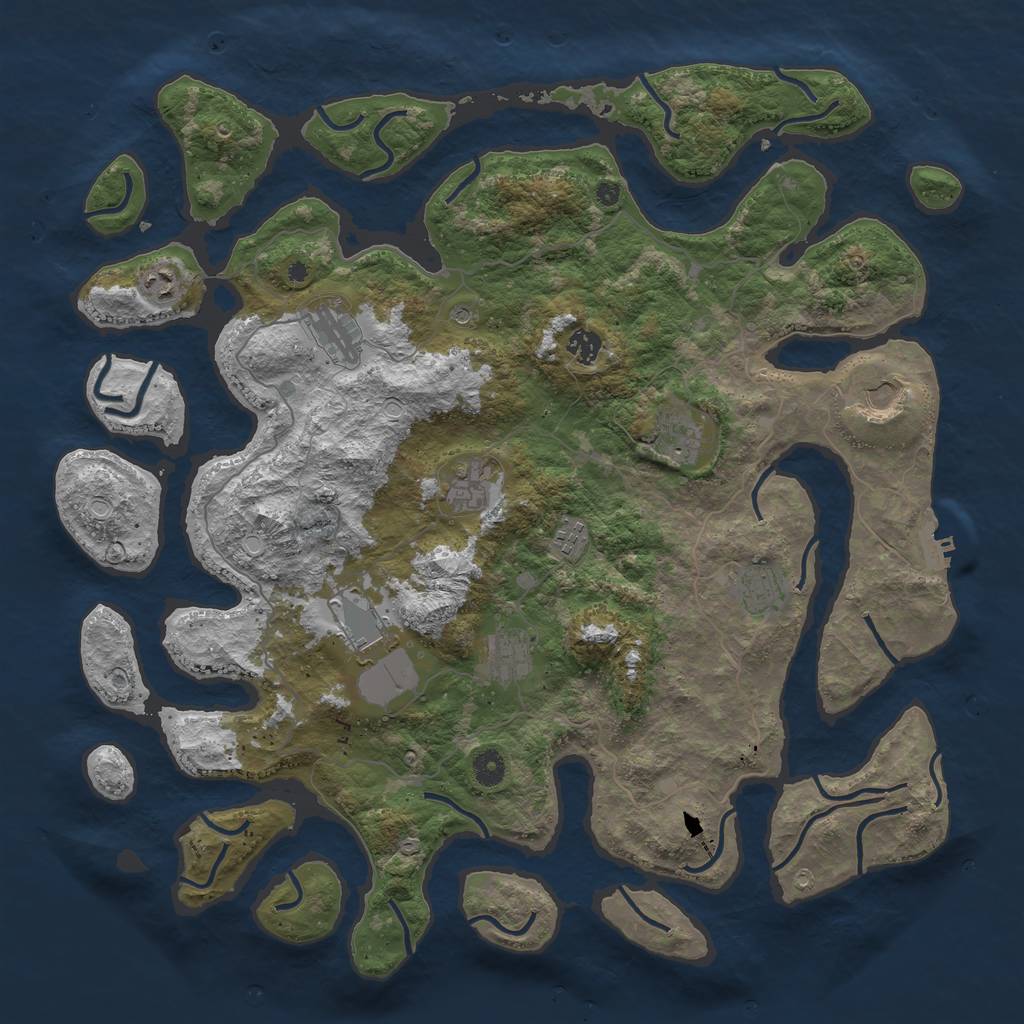 Procedural Map :: Rust Map :: Just-Wiped