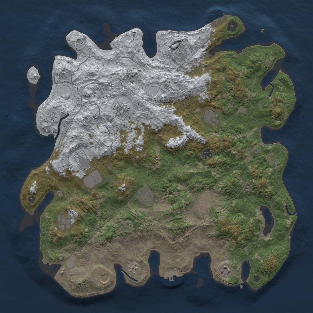 Procedural Map :: Rust Map :: Just-Wiped