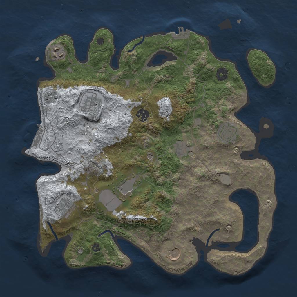 Procedural Map :: Rust Map :: Just-Wiped
