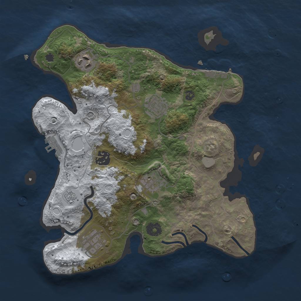 Procedural Map :: Rust Map :: Just-Wiped