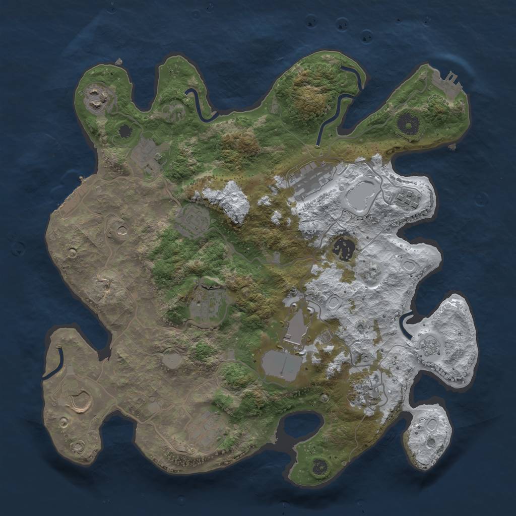 Procedural Map :: Rust Map :: Just-Wiped
