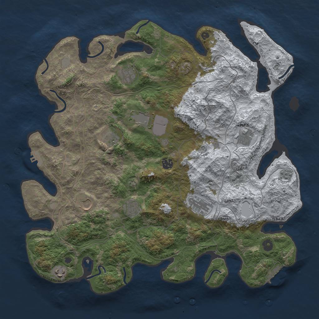 Procedural Map :: Rust Map :: Just-Wiped