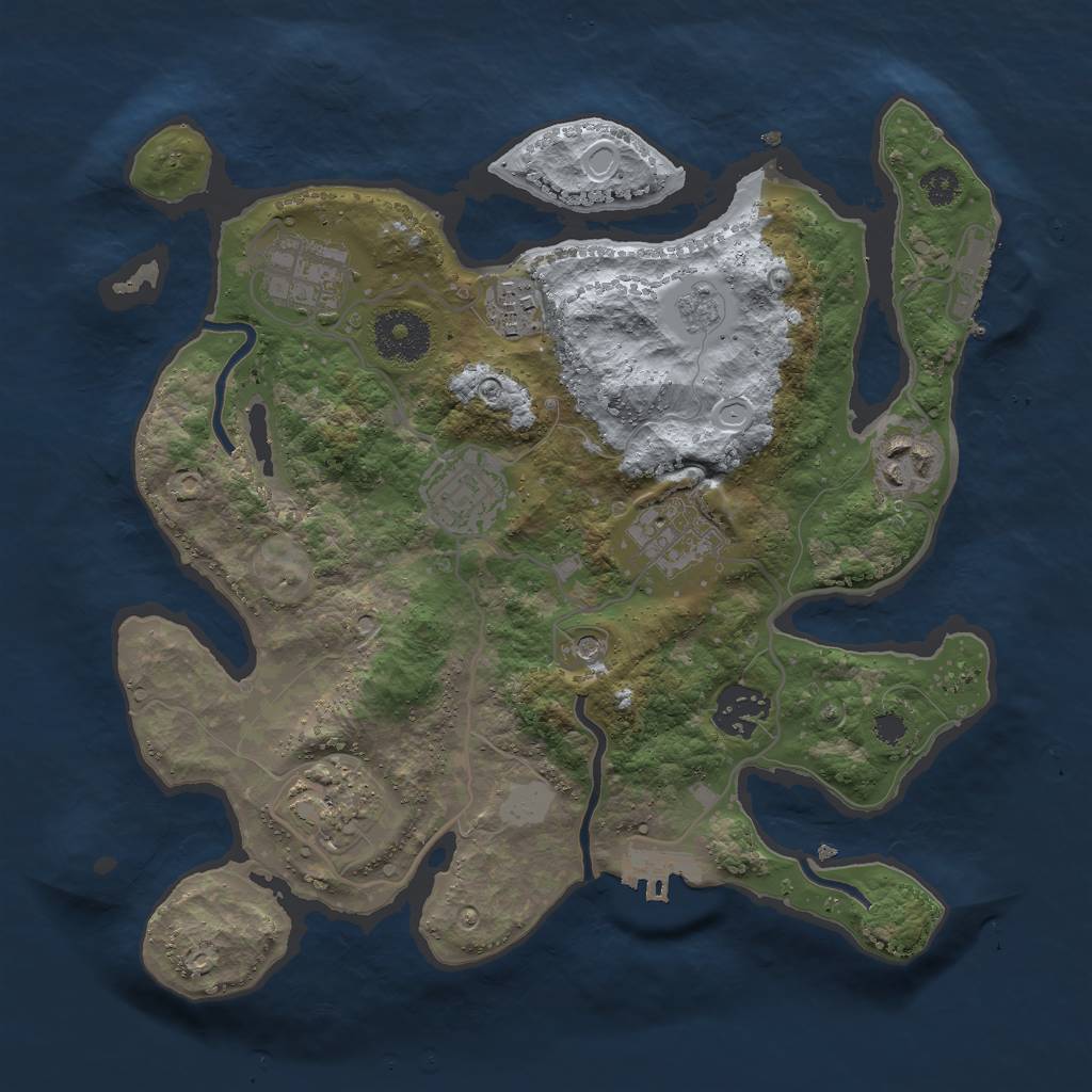 Procedural Map :: Rust Map :: Just-Wiped