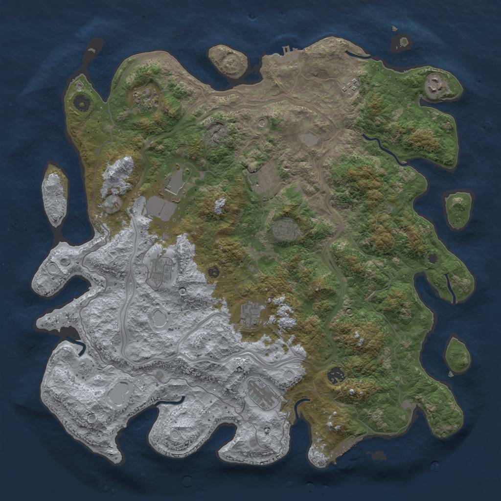 Procedural Map :: Rust Map :: Just-Wiped