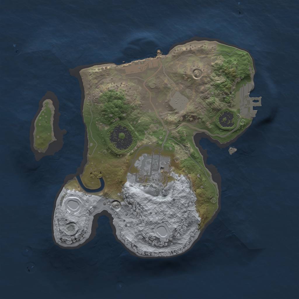 Procedural Map :: Rust Map :: Just-Wiped