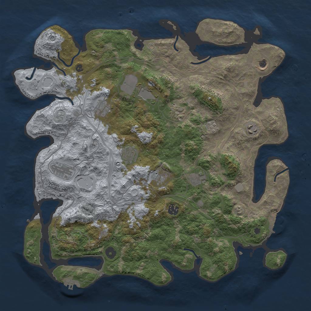 Procedural Map :: Rust Map :: Just-Wiped