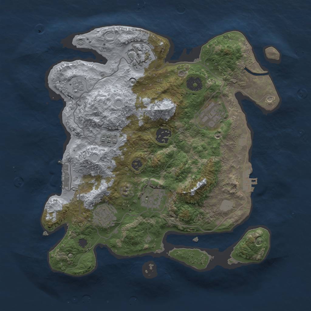 Procedural Map :: Rust Map :: Just-Wiped