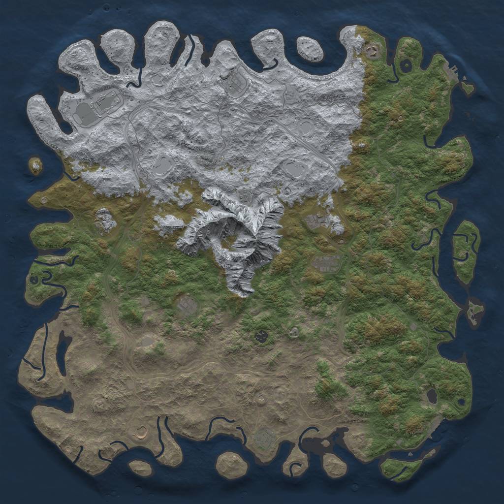 Procedural Map :: Rust Map :: Just-Wiped