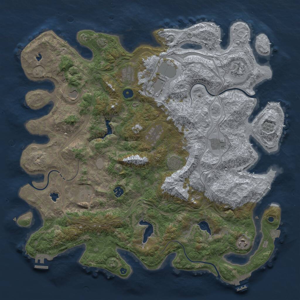 Procedural Map :: Rust Map :: Just-Wiped