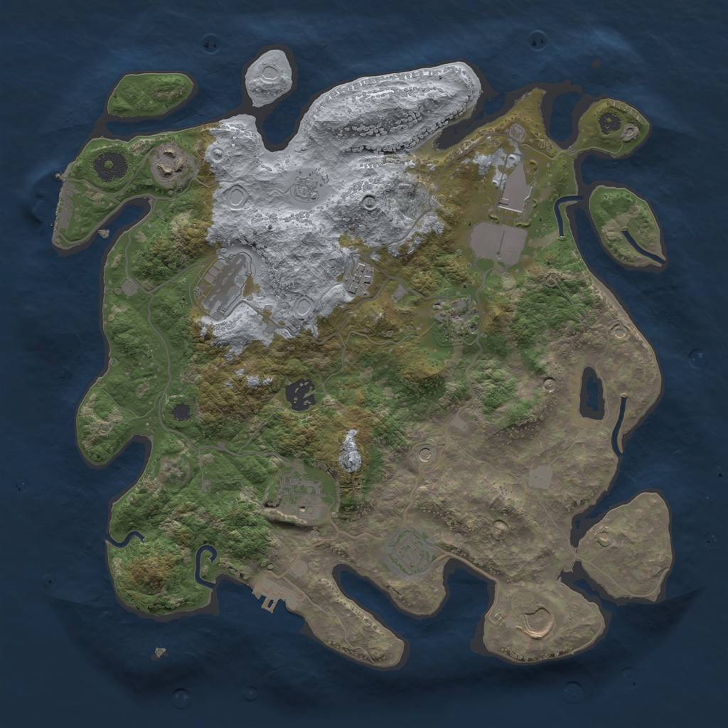 Procedural Map :: Rust Map :: Just-Wiped