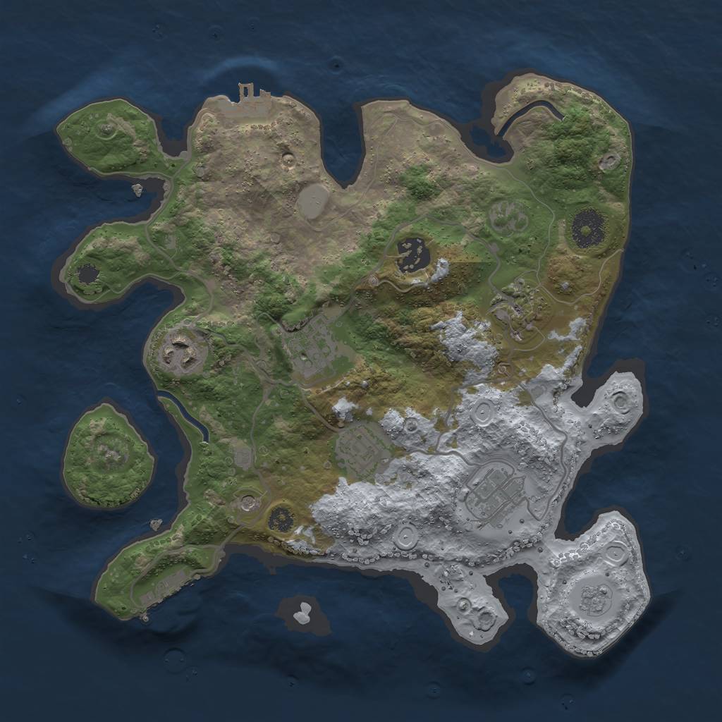 Procedural Map :: Rust Map :: Just-Wiped
