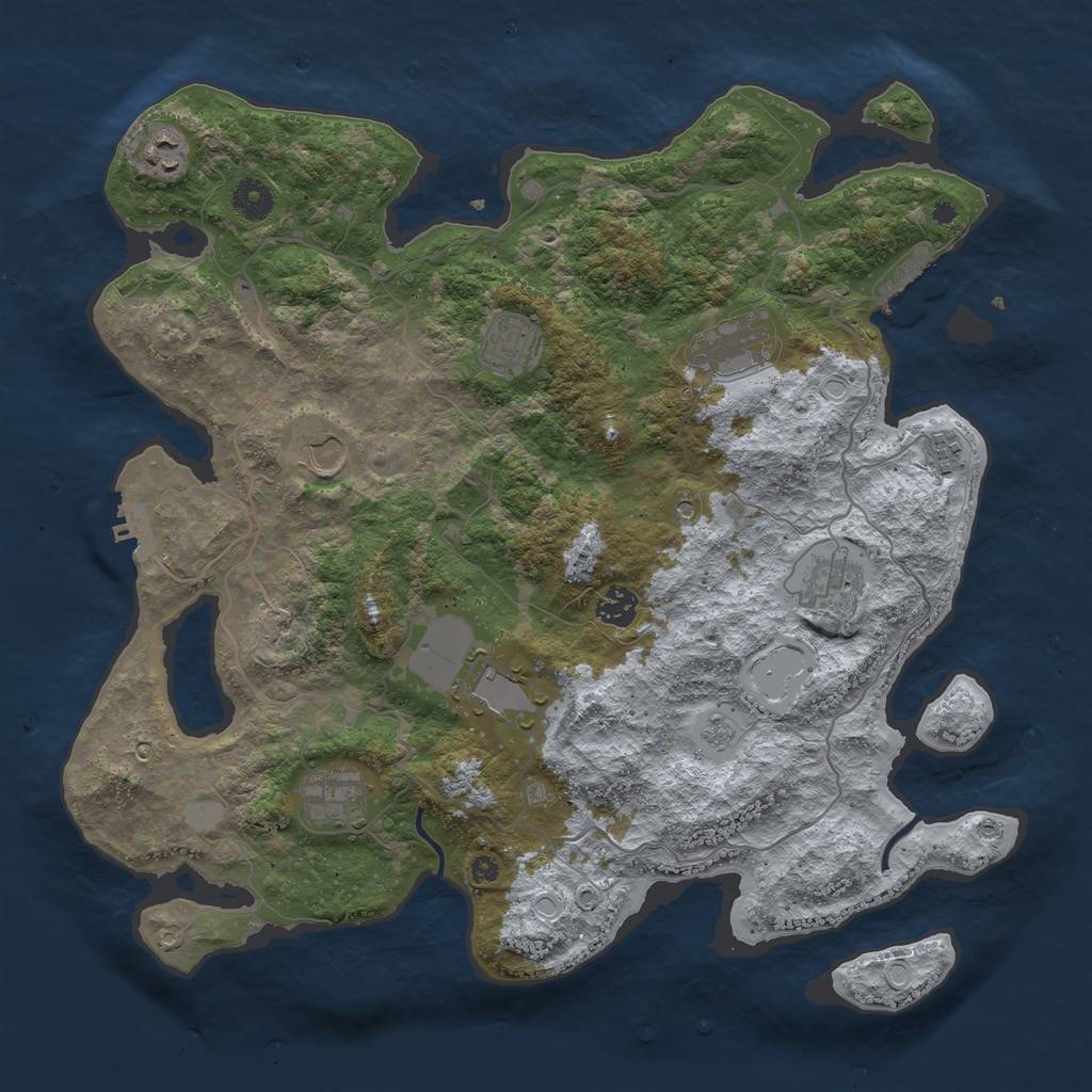 Procedural Map :: Rust Map :: Just-Wiped