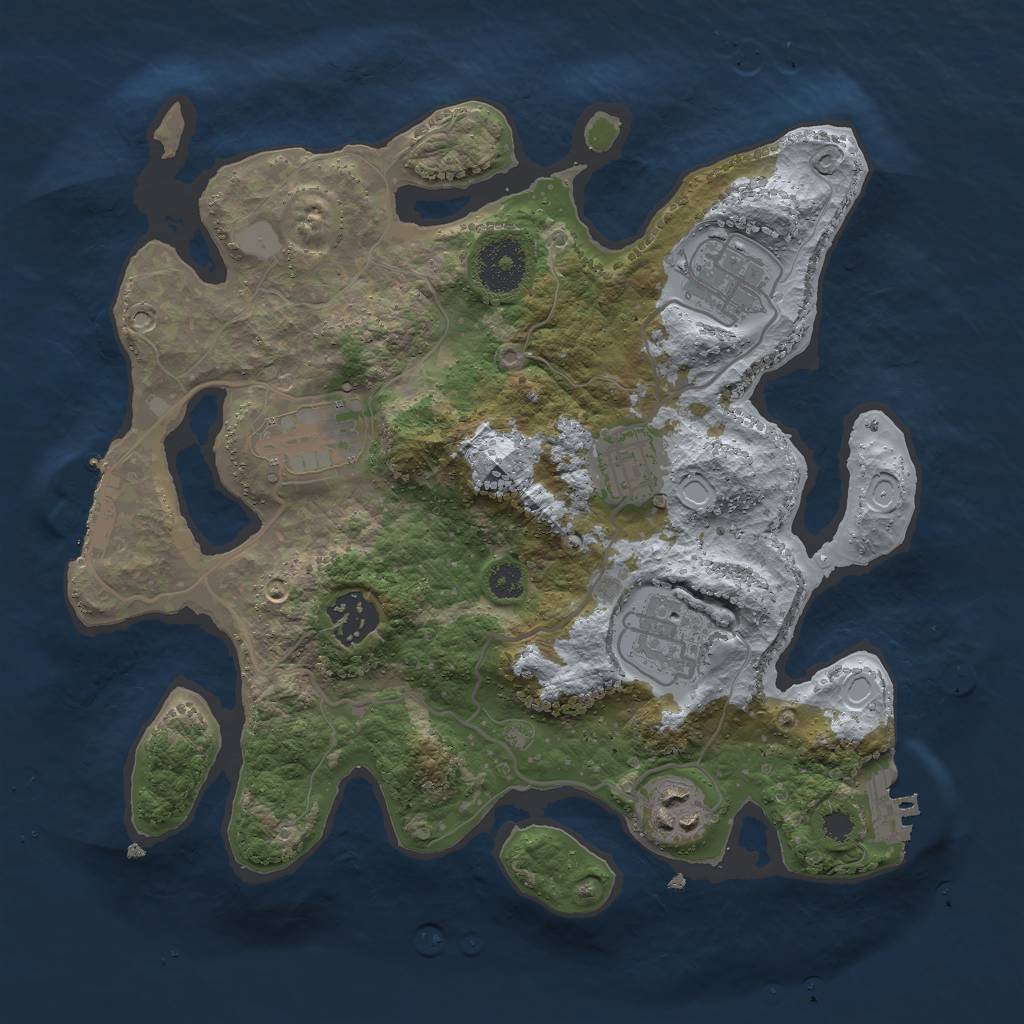 Procedural Map :: Rust Map :: Just-Wiped