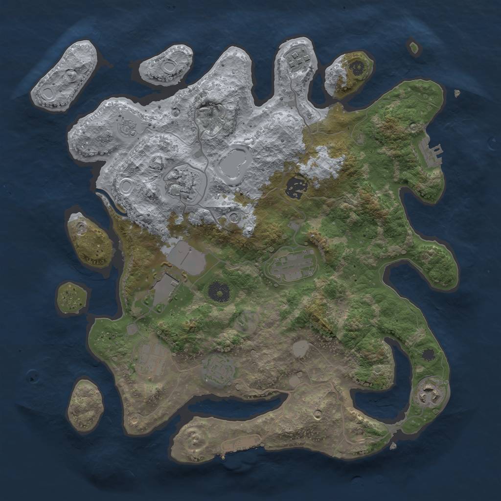 Procedural Map :: Rust Map :: Just-Wiped