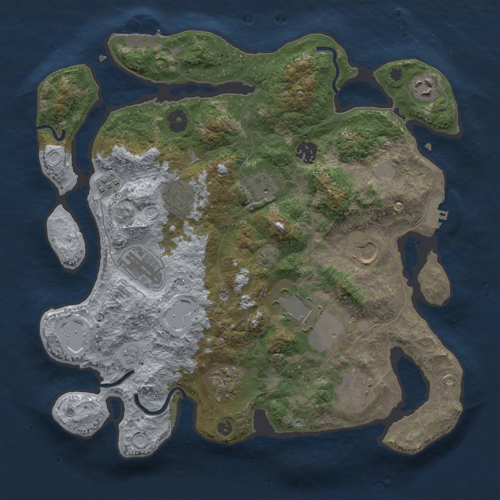 Procedural Map :: Rust Map :: Just-Wiped