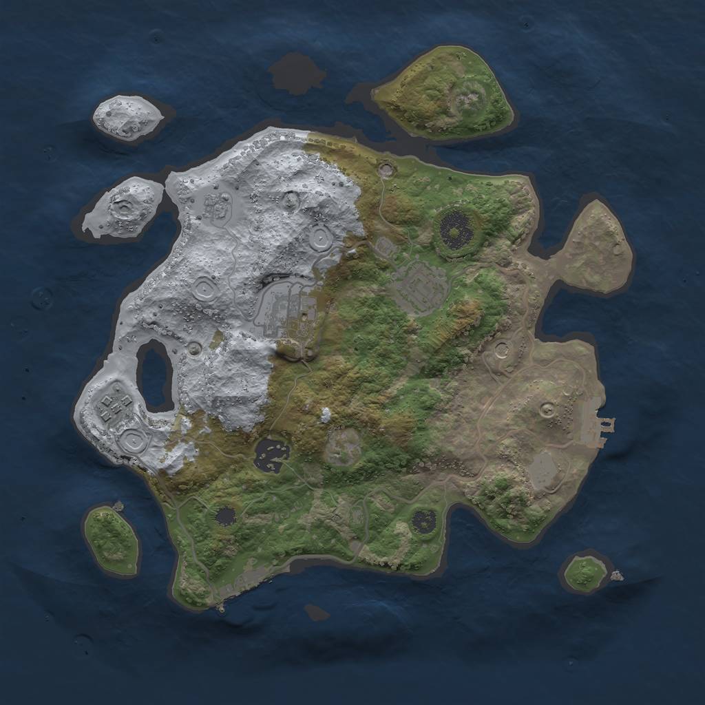 Procedural Map :: Rust Map :: Just-Wiped
