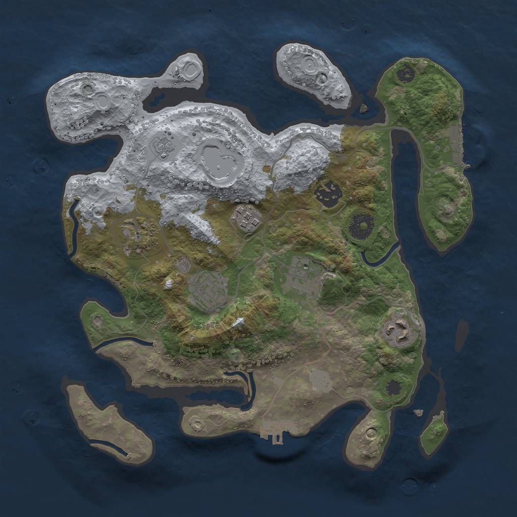 Procedural Map :: Rust Map :: Just-Wiped