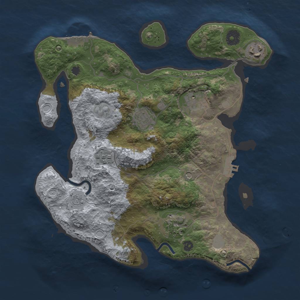 Procedural Map :: Rust Map :: Just-Wiped