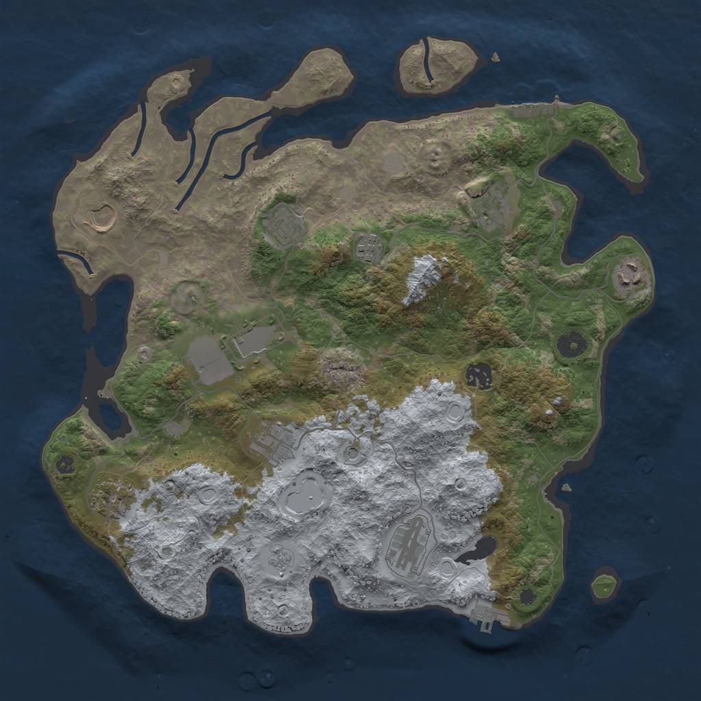 Procedural Map :: Rust Map :: Just-Wiped
