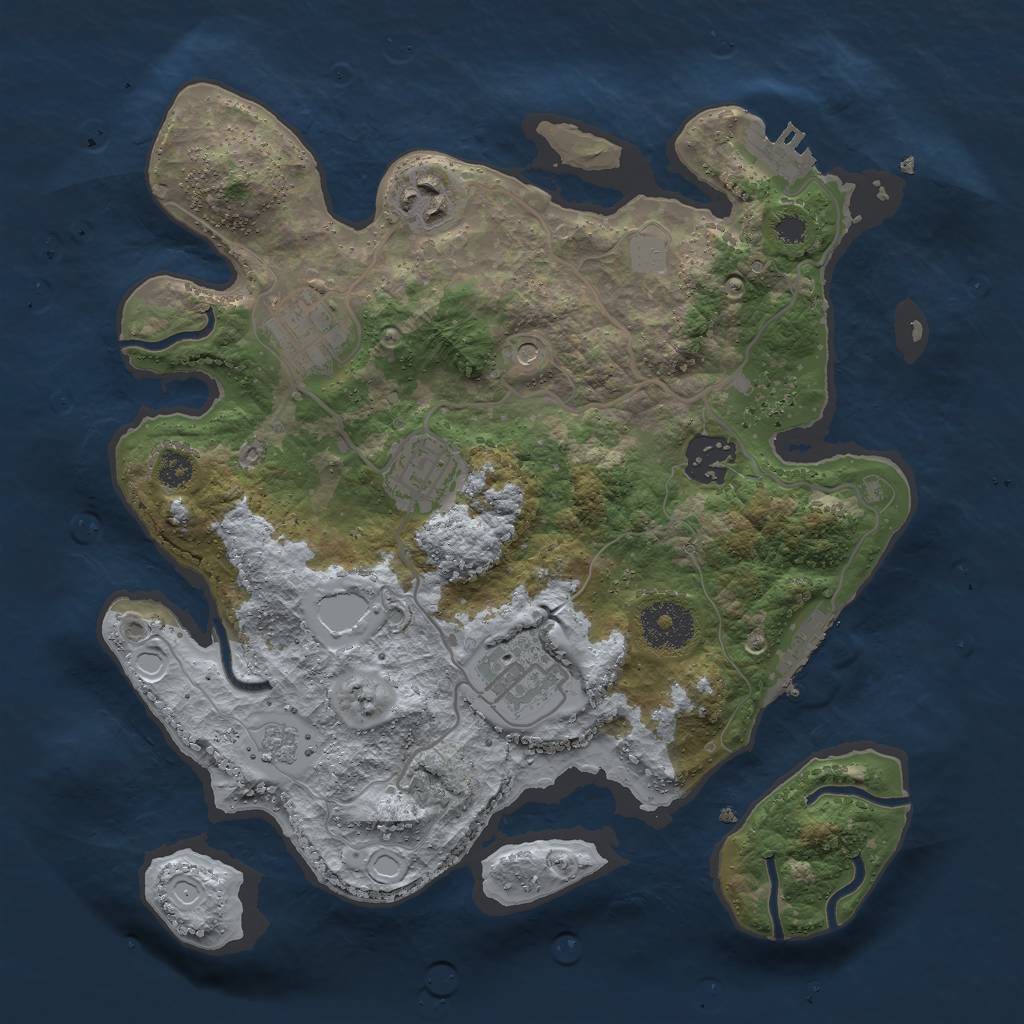 Procedural Map :: Rust Map :: Just-Wiped