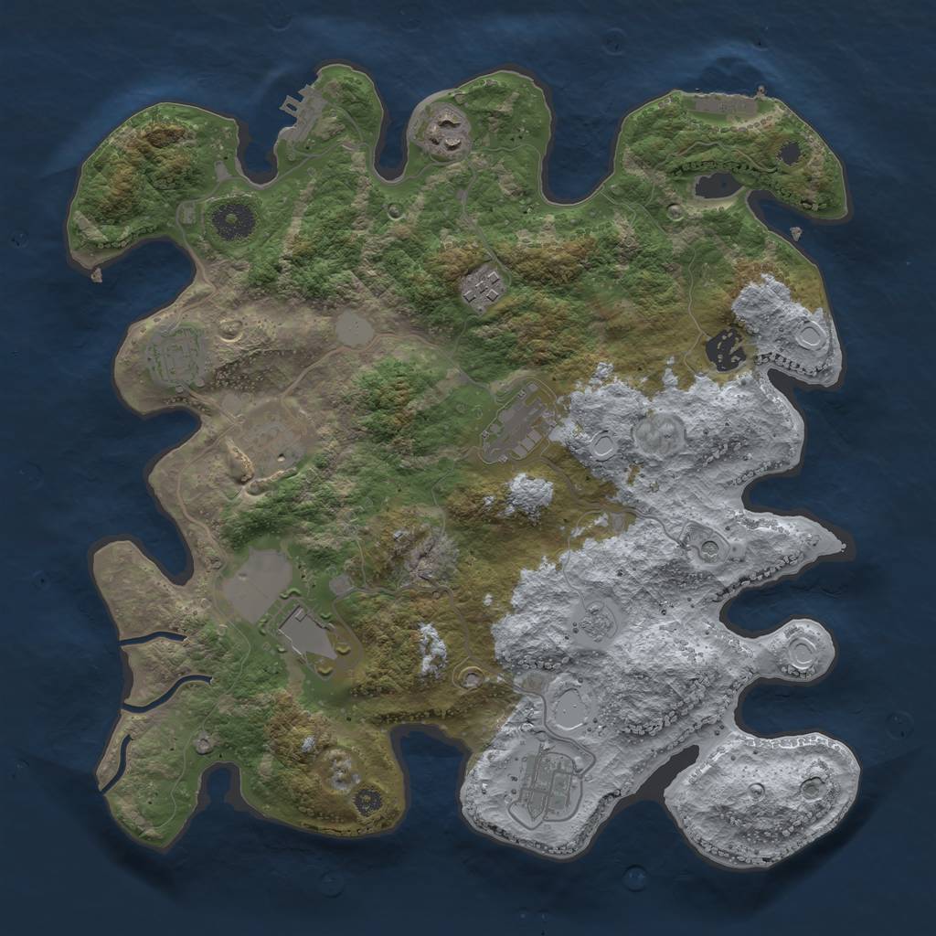 Procedural Map :: Rust Map :: Just-Wiped