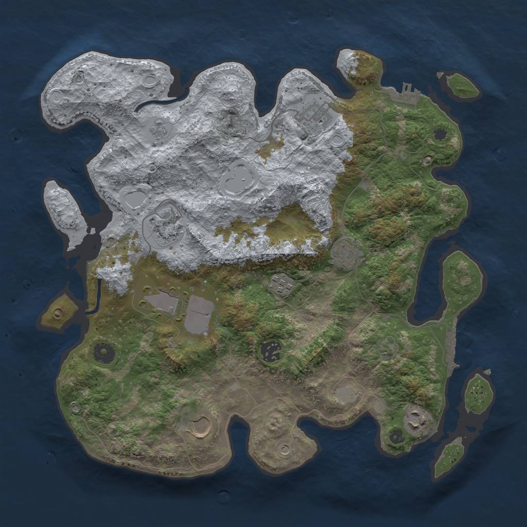 Procedural Map :: Rust Map :: Just-Wiped