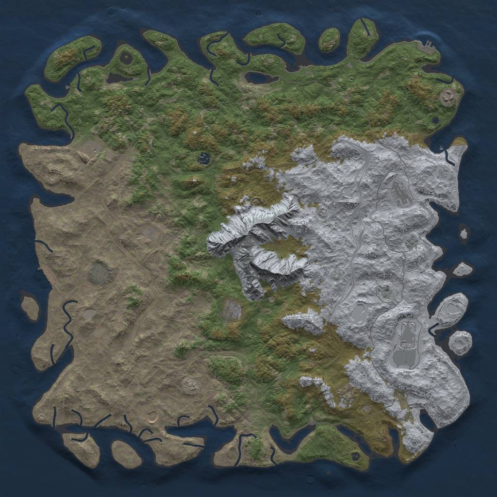 Procedural Map :: Rust Map :: Just-Wiped