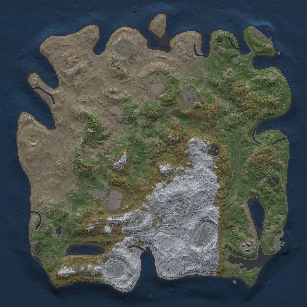 Procedural Map :: Rust Map :: Just-Wiped
