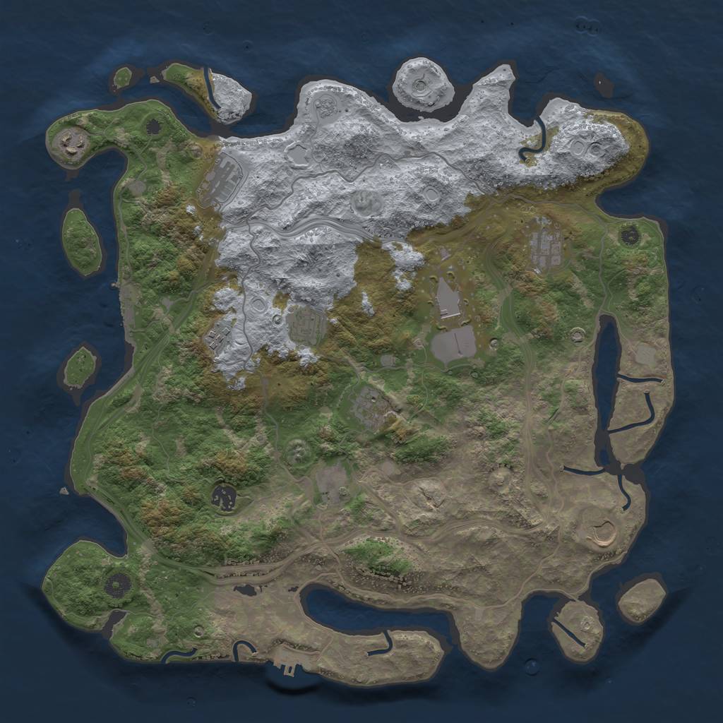 Procedural Map :: Rust Map :: Just-Wiped
