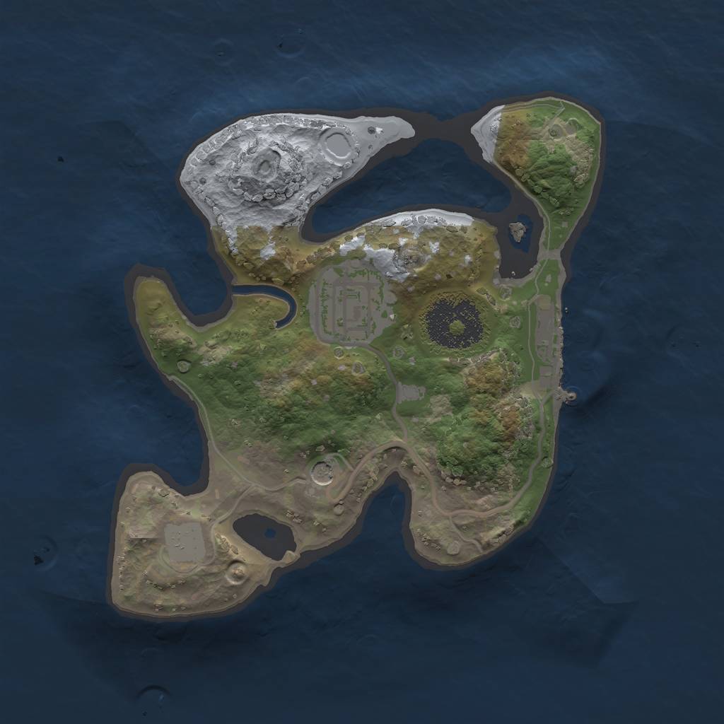 Procedural Map :: Rust Map :: Just-Wiped