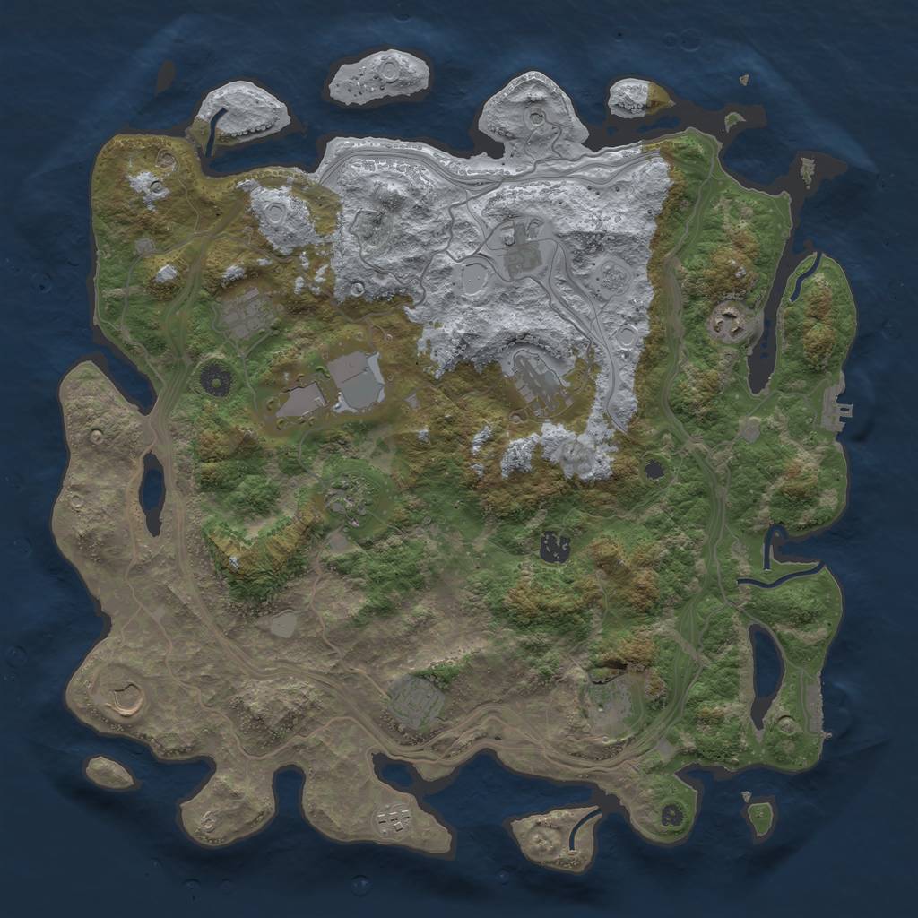 Procedural Map :: Rust Map :: Just-Wiped