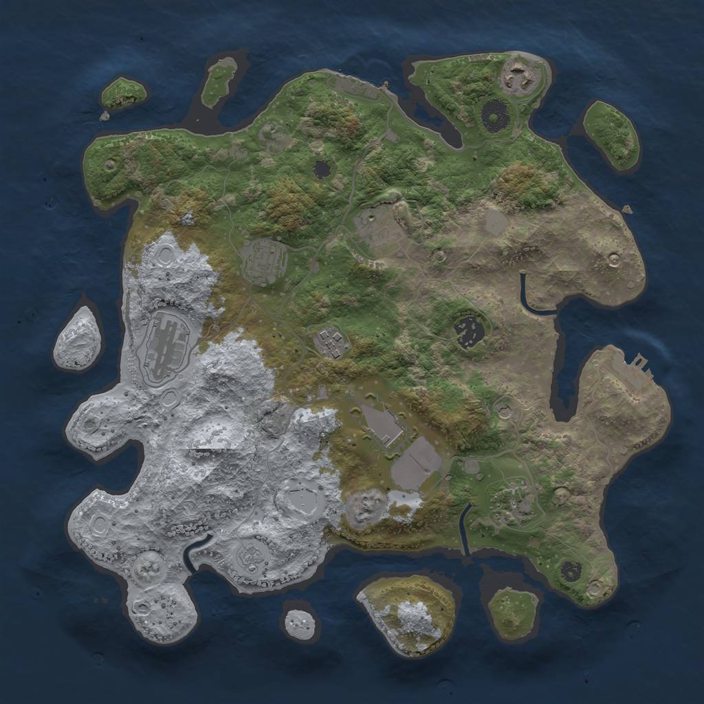Procedural Map :: Rust Map :: Just-Wiped