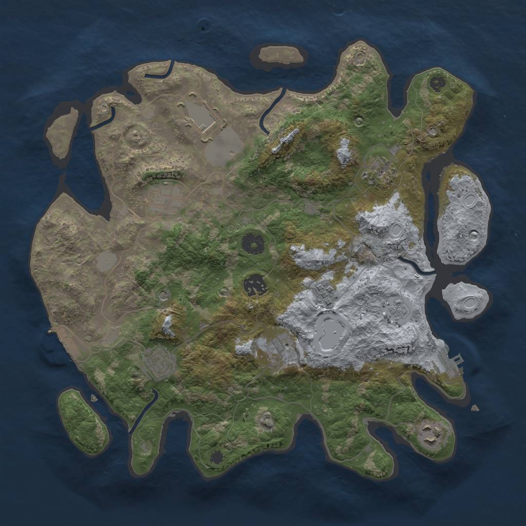 Procedural Map :: Rust Map :: Just-Wiped