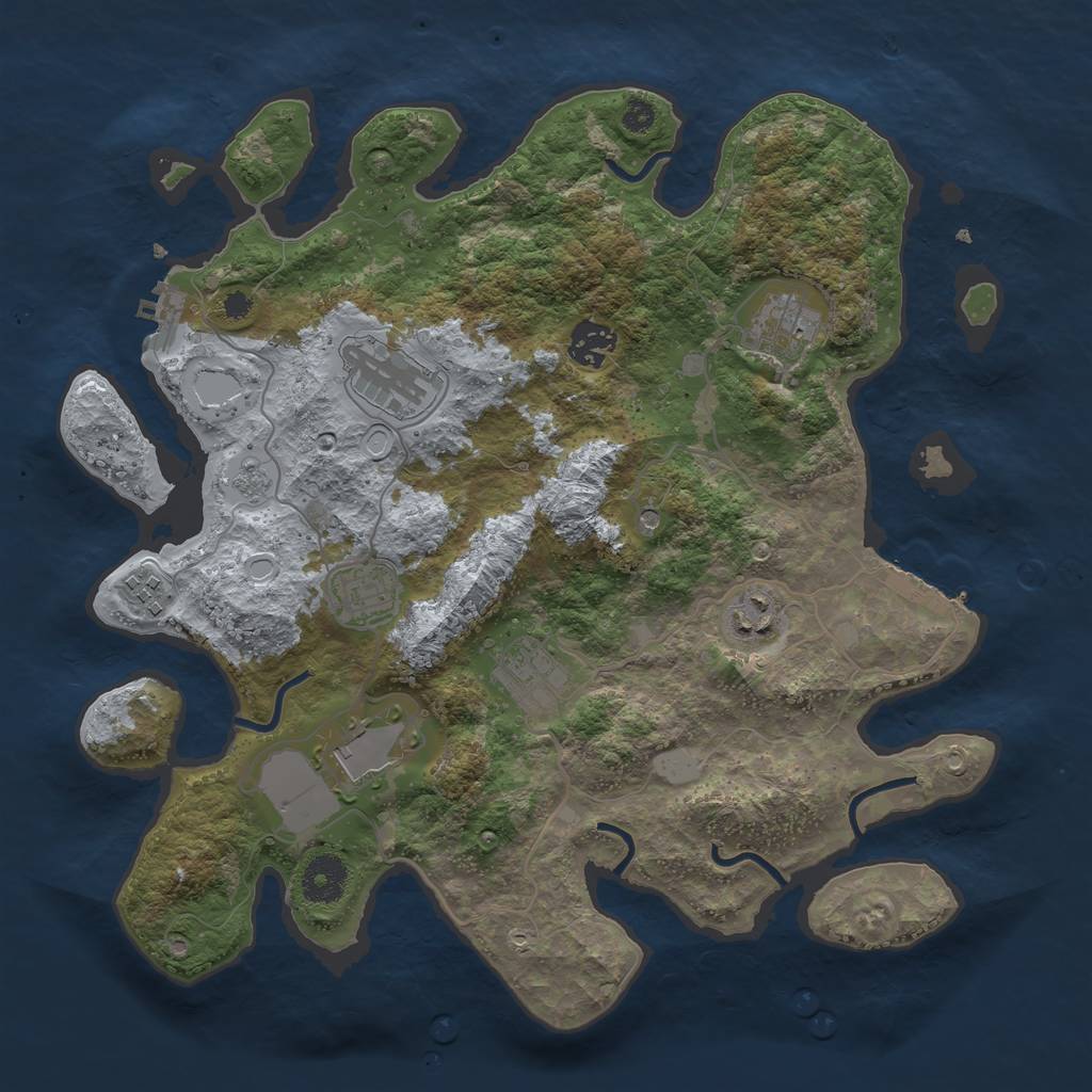 Procedural Map :: Rust Map :: Just-Wiped