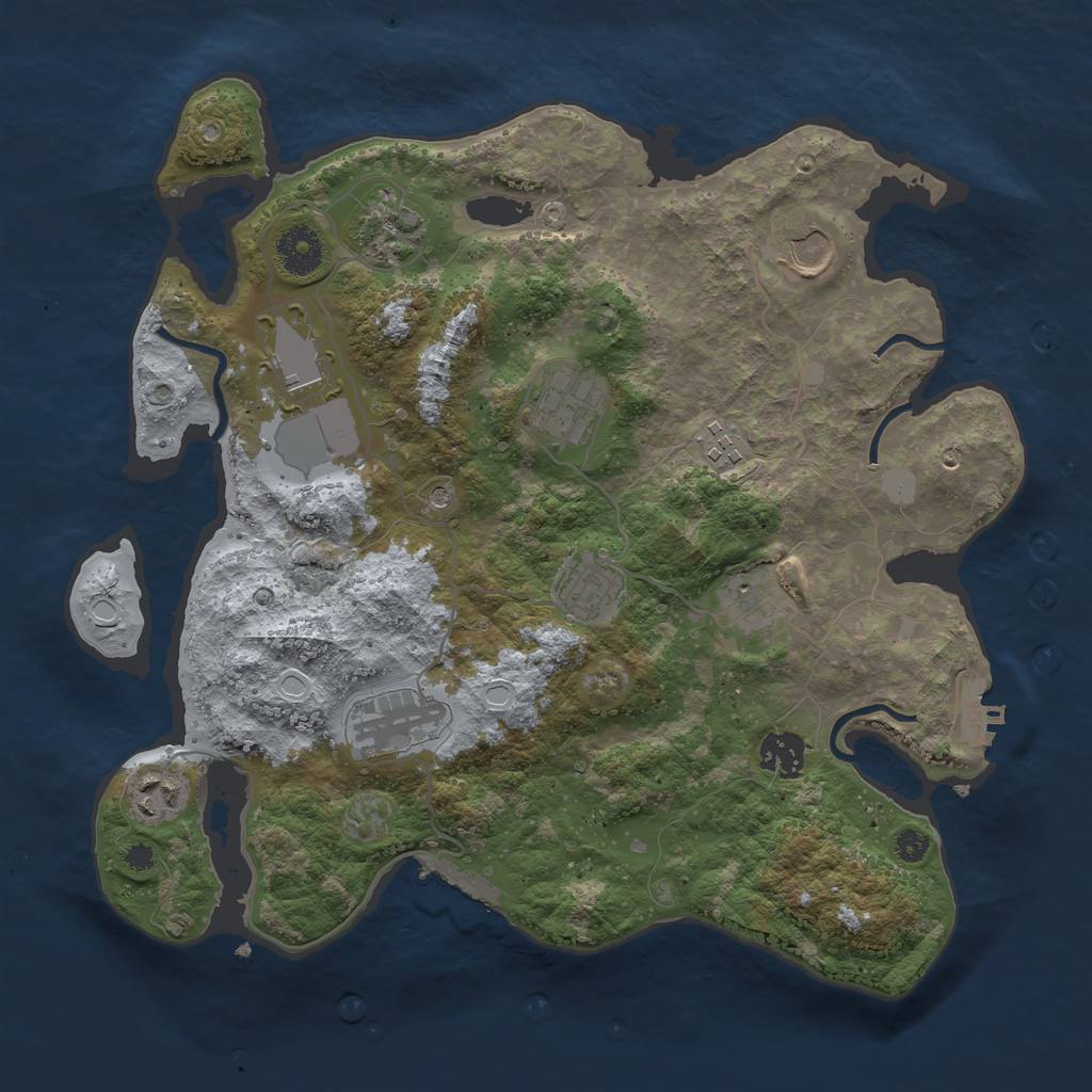 Procedural Map :: Rust Map :: Just-Wiped