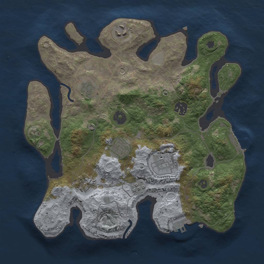 Procedural Map :: Rust Map :: Just-Wiped