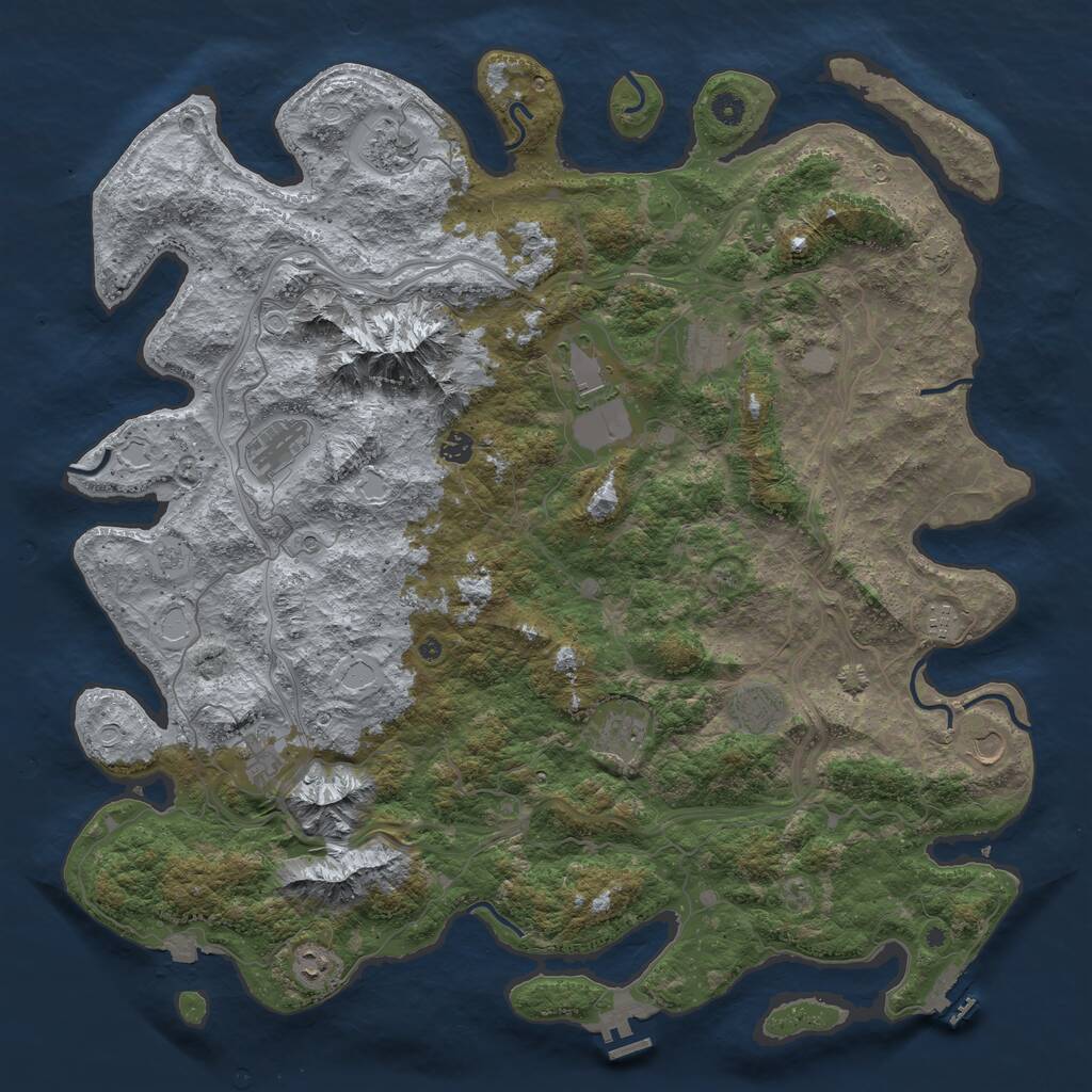 Procedural Map :: Rust Map :: Just-Wiped