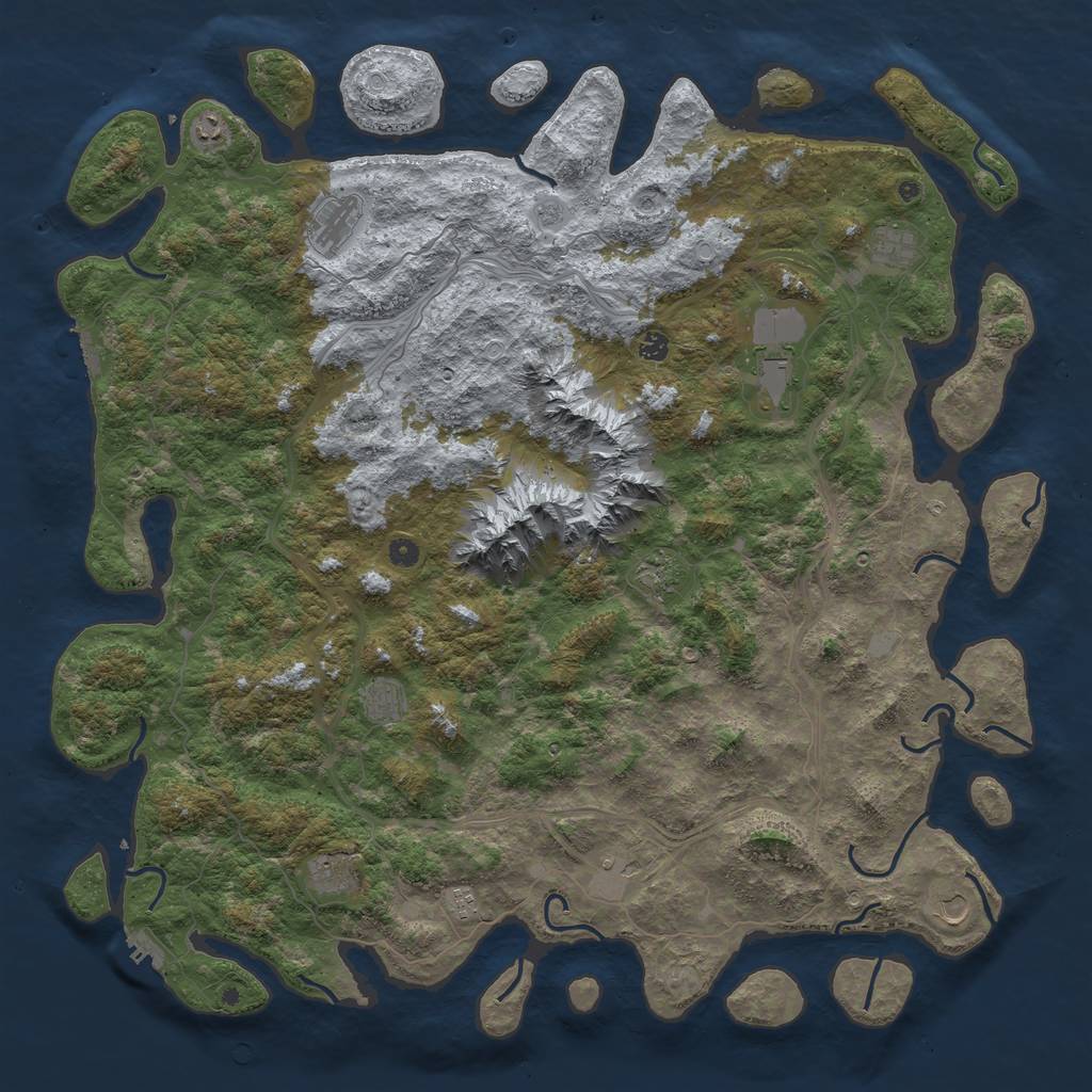 Procedural Map :: Rust Map :: Just-Wiped