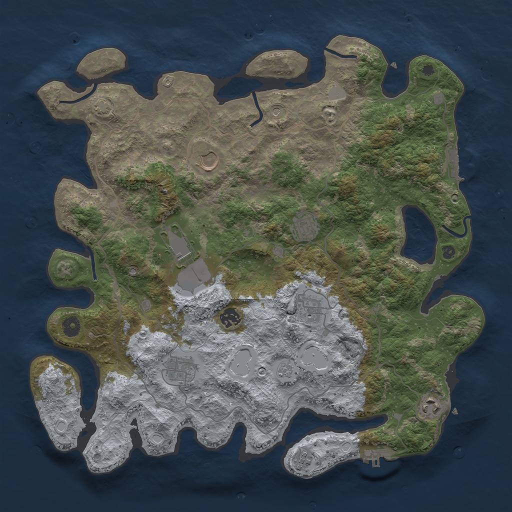 Procedural Map :: Rust Map :: Just-Wiped
