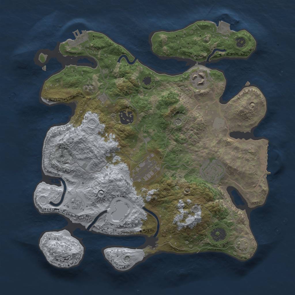 Procedural Map :: Rust Map :: Just-Wiped