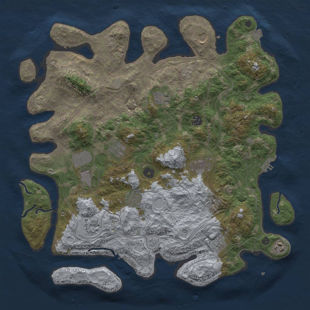 Procedural Map :: Rust Map :: Just-Wiped