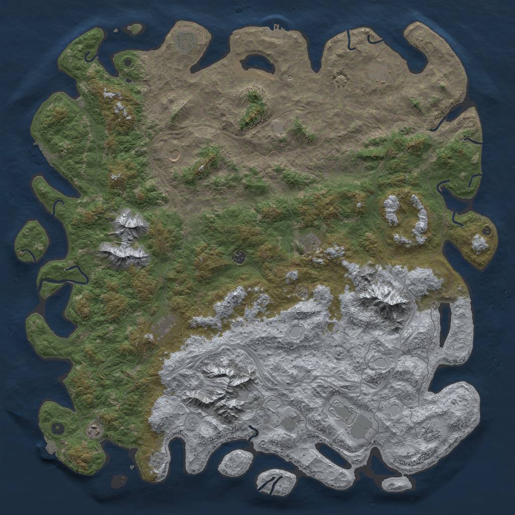 Procedural Map :: Rust Map :: Just-Wiped