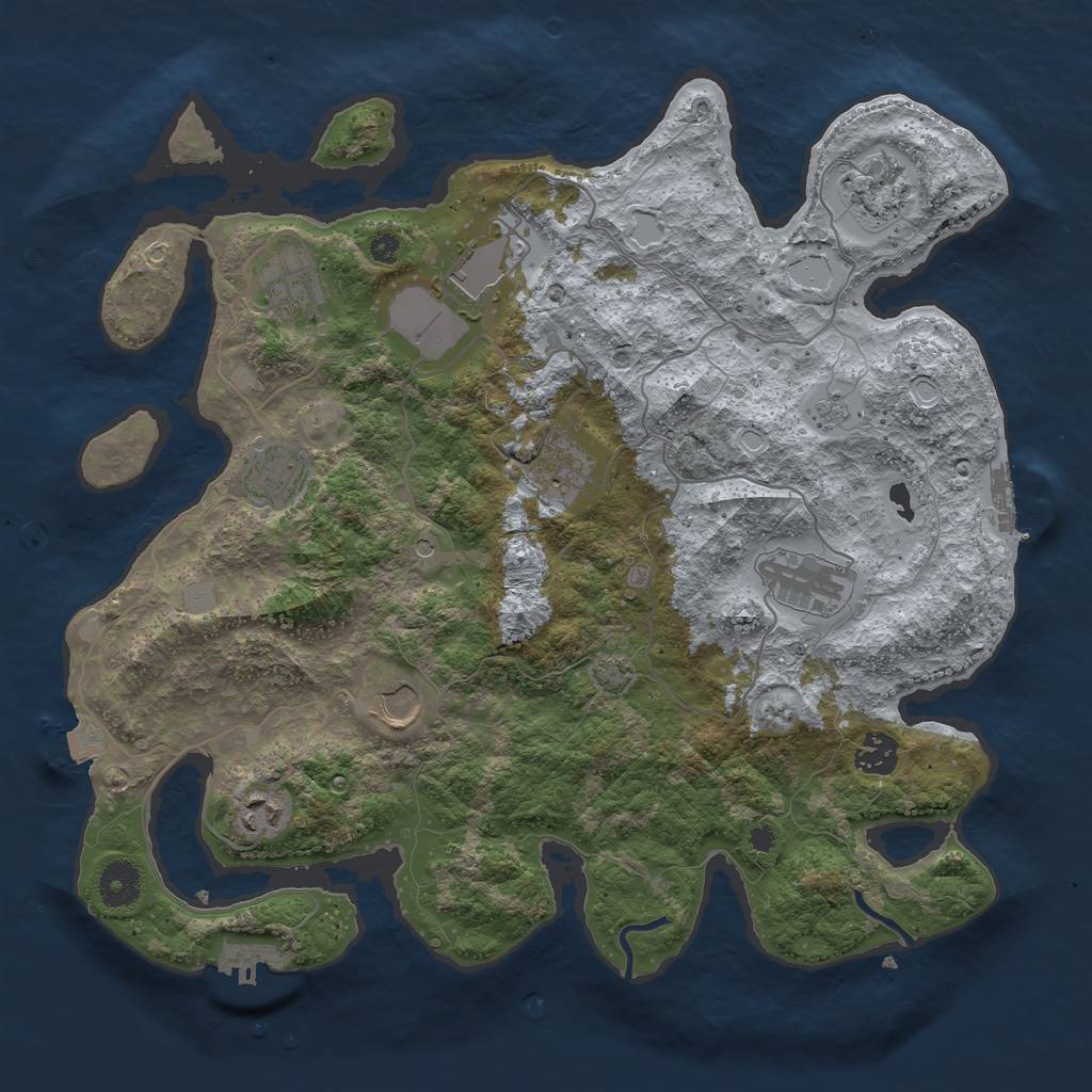 Procedural Map :: Rust Map :: Just-Wiped