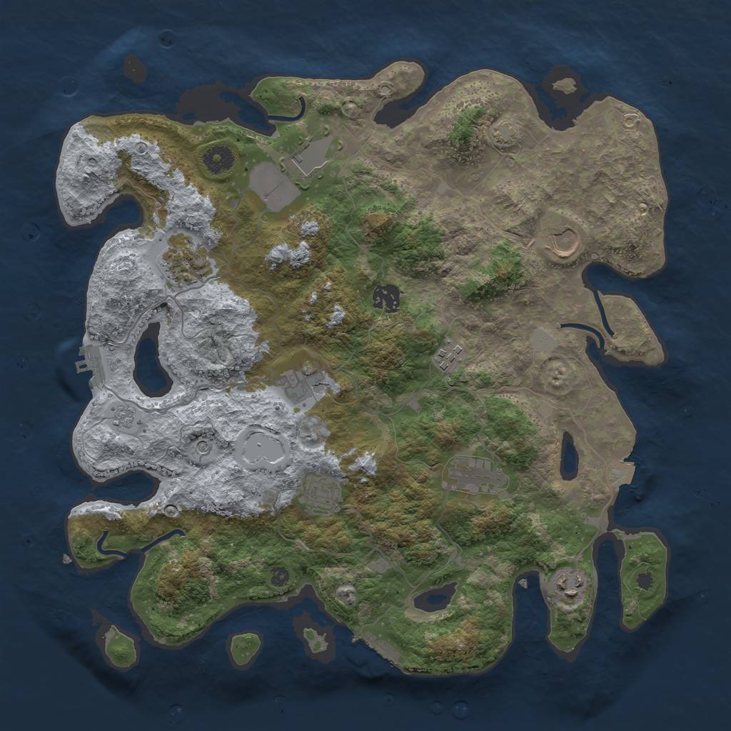 Procedural Map :: Rust Map :: Just-Wiped