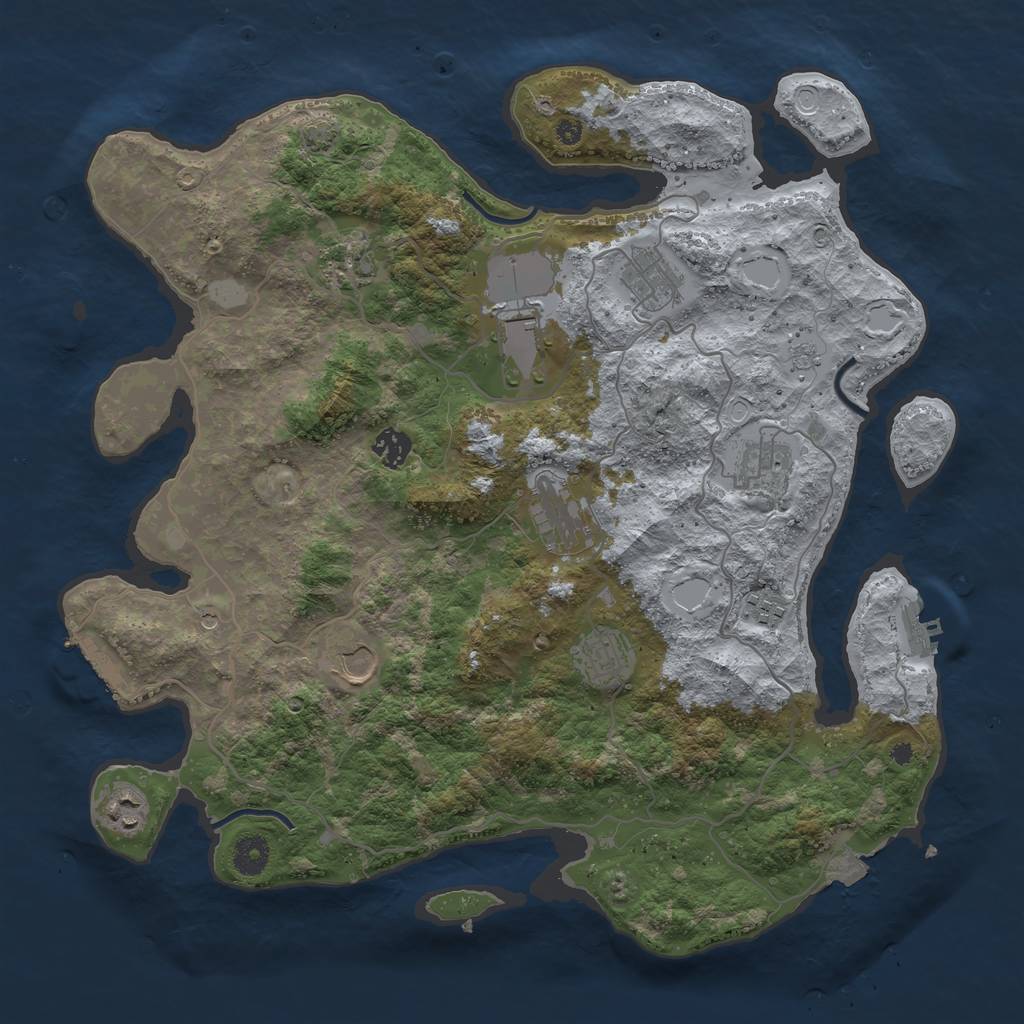 Procedural Map :: Rust Map :: Just-Wiped